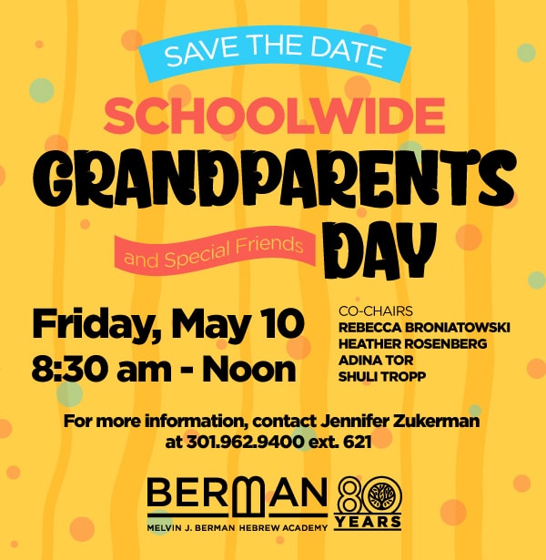 Grandparents and Special Friends Day 2024 - Berman Hebrew Academy